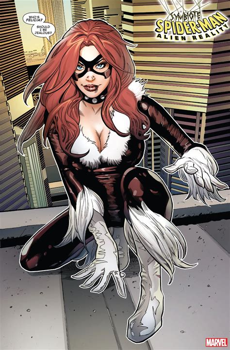 Marvels New Black Cat Revealed In Symbiote Spider Man