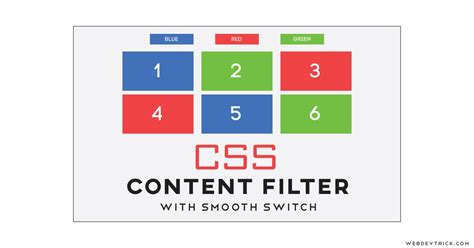 Want To Create Filter Or Sort By Program Check Out This Pure CSS Content Filter With Smooth