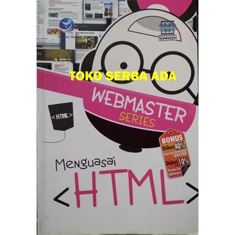 Jual Webmaster Series Menguasai HTML Wahana Komputer ANDI OFFSET Buku Original Shopee Indonesia