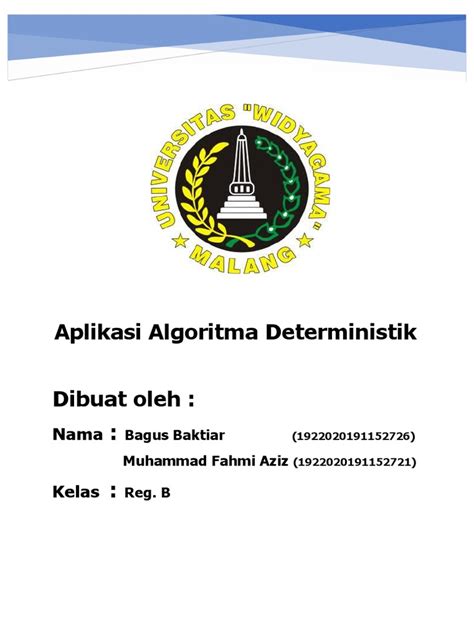 aplikasi algoritma deterministik dengan dynamic programming pdf