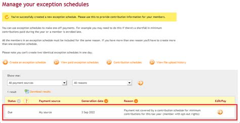 How To Create An Exception Schedule Nest Pensions