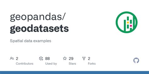 Github Geopandasgeodatasets Spatial Data Examples