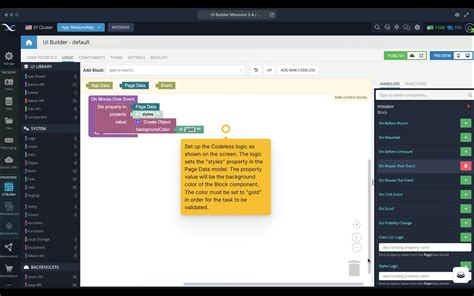 Issue In Task Add Block Component And Bind Styles Logic Missions