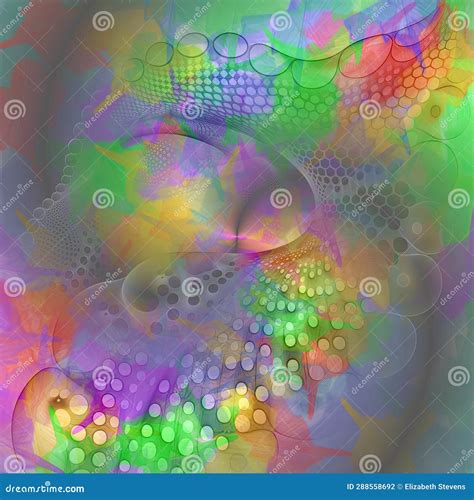 An Artificial Intelligence Abstraction Stock Illustration