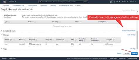 how to install rocky linux 8 on amazon aws ec2 instance linuxshout