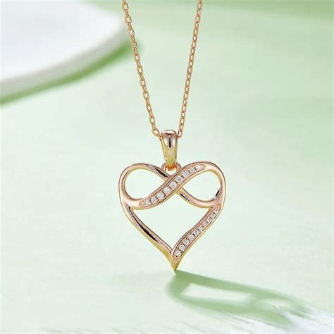 Moissanite 925 Sterling Silver Heart Necklace Silver One Size