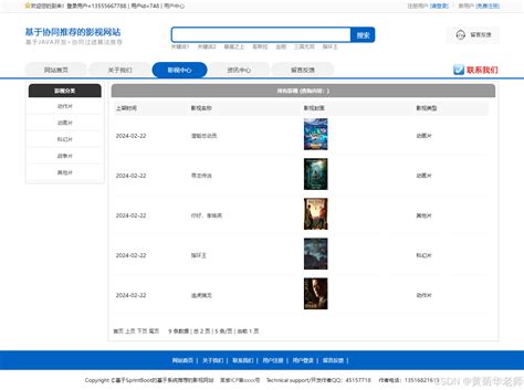 基于协同过滤算法影视推荐网站系统设计与实现javaspringboot框架 Csdn博客