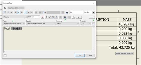 solved bom mass assembly total autodesk community