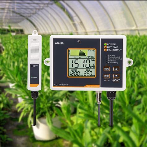Co2 Controller With Dual Beam Co2 Sensor For Greenhouse Ventilation And