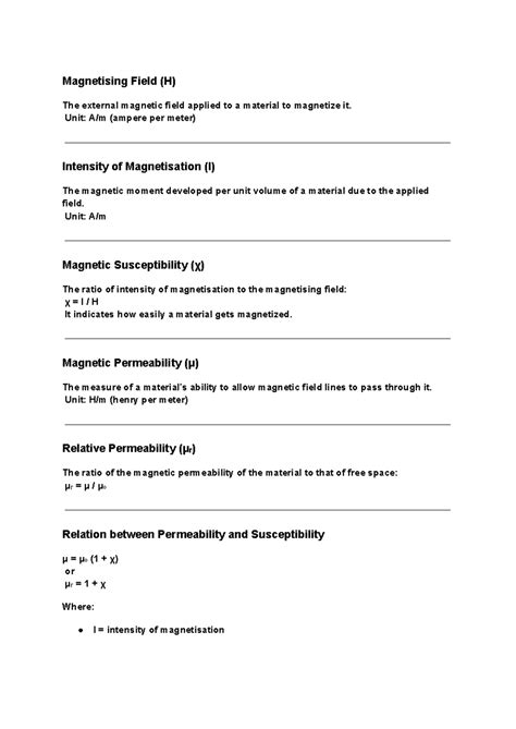 Magnetic Materials Overview Diamagnetic Paramagnetic Ferromagnetic