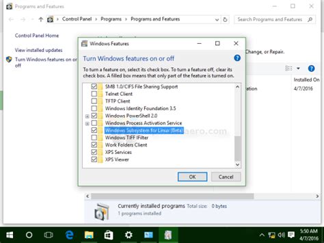 How To Enable Ubuntu Bash In Windows