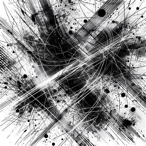 White And Black Grunge Abstract Background Premium Ai Generated Image