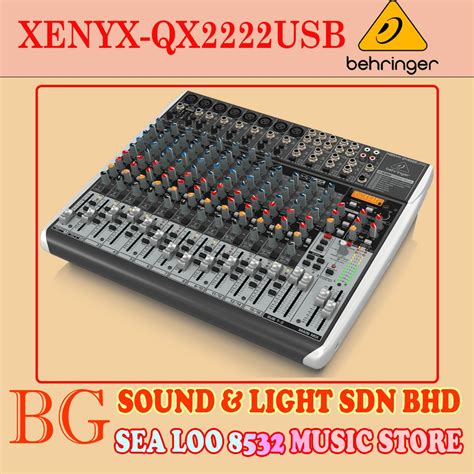 Behringer Xenyx Qx2222usb Xenyx Qx2222usb 22 Input 22 Bus With Usb