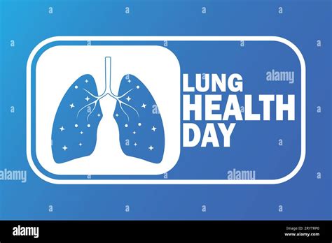 Lung Health Day Health Concept Template For Background Banner Card Poster With Text