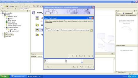 Creating A Parameter Map In Cognos