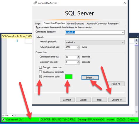 Sql Server Life Hack Status Bar Color Rsqlserver