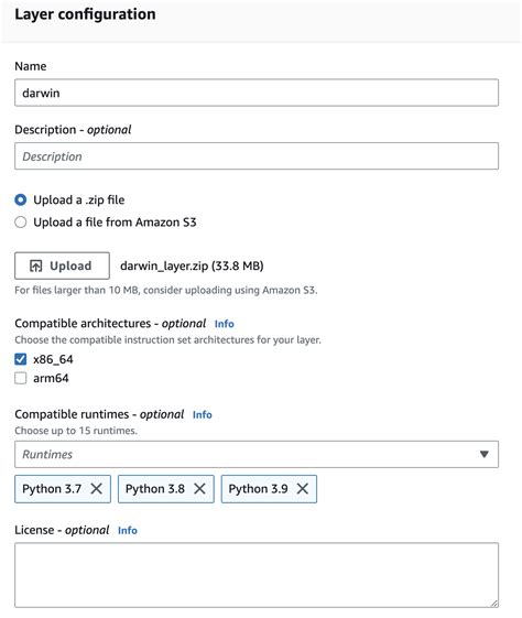 Using Darwin Py With AWS Lambda