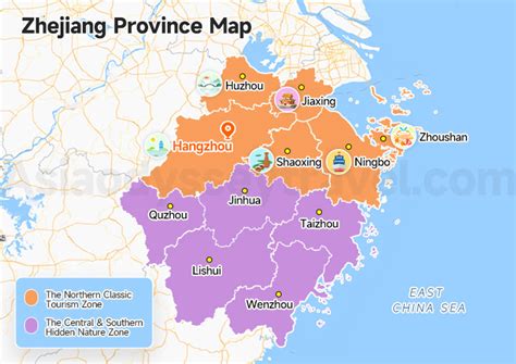Zhejiang Map 9 Travel Maps For Cities And Attractions 2026