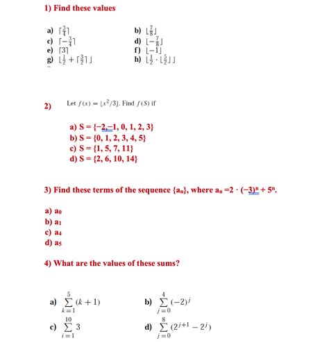 Solved Find These Values A C B E Chegg Com