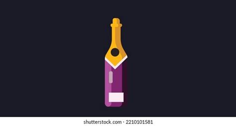 Red Wine Flat Design Vector Art Stock Vector Royalty Free 2210101581