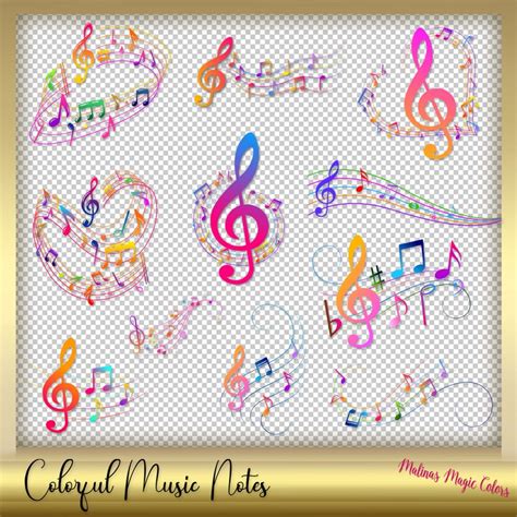 Colorful Music Notes Music Note Clip Art Colorful Musical Notes