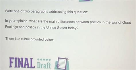 Answered Write One Or Two Paragraphs Addressing This Question In Your