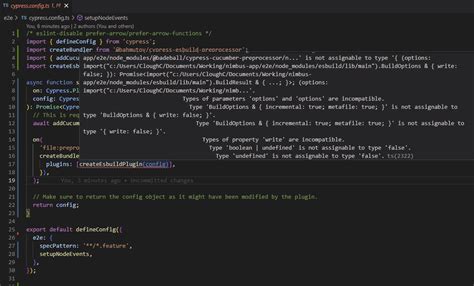 Typescript With Esbuild Config Error · Badeball Cypress Cucumber