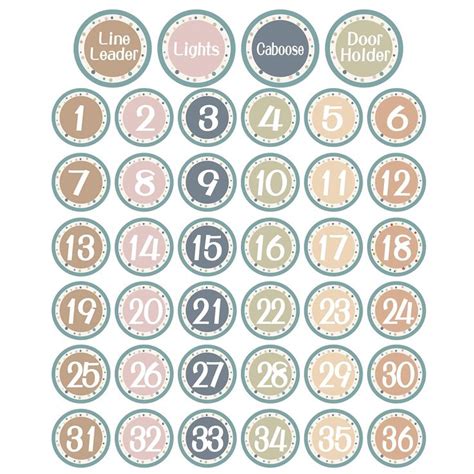 Colarr 40 Pcs Classroom Line Up Helpers Stickers Large Numbered Spot