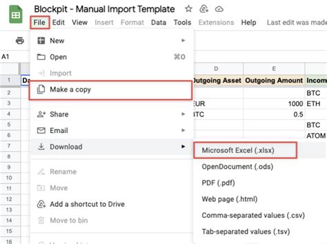 how to import my csv excel history blockpit helpcenter
