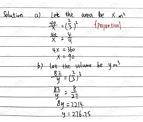 Solved The Similarity Ratio For Two Figures Is Given Below Similarity Ratio 2 3 Find The