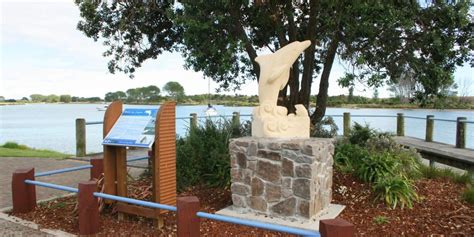 Moko The Dolphin Statue Whakatāne Nz