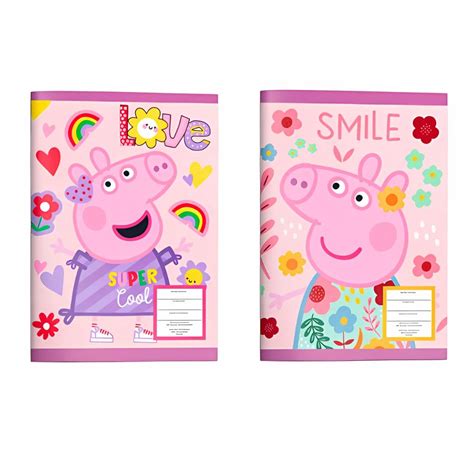 Peppa Pig Exercise Copy Book Notebook 80 Lined Pages 40 Sheets