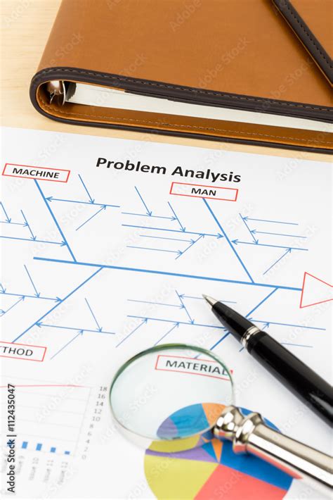 Problem Solving Using Cause And Effect Or Fishbone Diagram With Stock Photo Adobe Stock