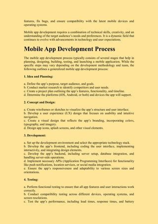 Complete Guide To Mobile App Development PDF
