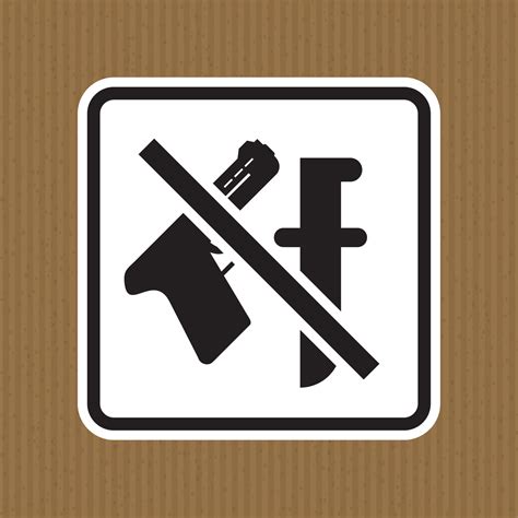 Weapon Prohibited Icon Forbidding No Weapons With Gun And Knife 21767976 Vector Art At Vecteezy