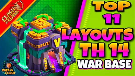 Top 11 Layouts Cv14 Guerra 2023 Town Hall 14 Best Top 11 Th14 With