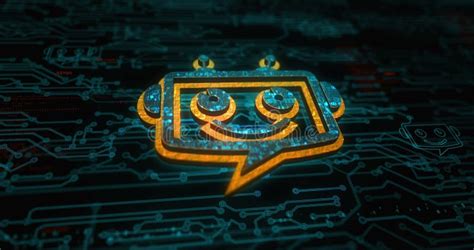 Chatbot Ai Online Assistant Support Symbol Loop Digital Concept Stock