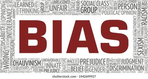 Bias Vector Illustration Word Cloud Isolated Stock Vector Royalty Free Shutterstock