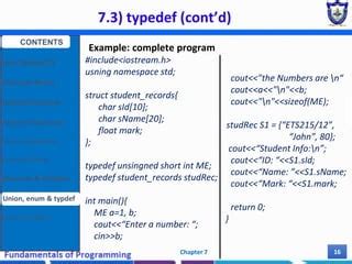 User Defined Datatypes In C Union Enum Class PPTX Programming Languages Computing