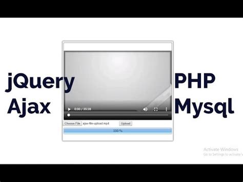 Large File Video Upload With Progress Bar Using JQuery Ajax And PHP YouTube