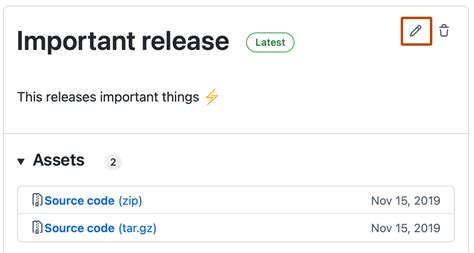 Managing Releases In A Repository GitHub Docs