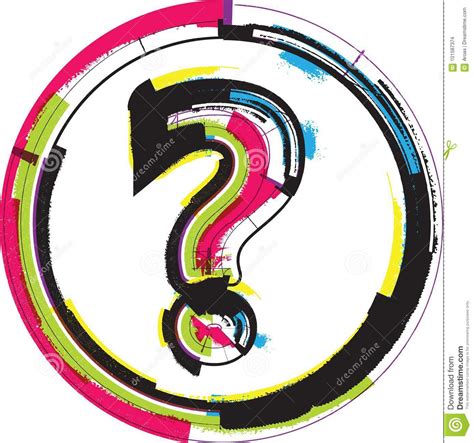 Colorful Grunge Symbol Stock Vector Illustration Of Quest 101587374