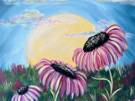 Paint And Sip Sunny Day Daisy Houston Classpop