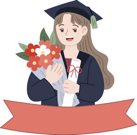 Woman Portrait For Graduation Illustration 47392185 Png
