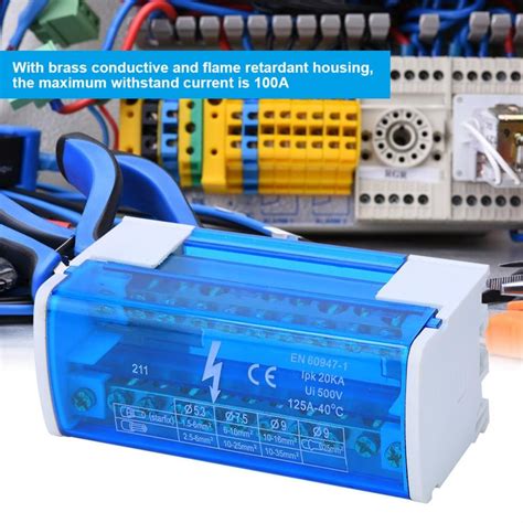 Terminal Distribution Box Block ราง Din Rail แบบแยกเฟสเดียว Shopee Thailand