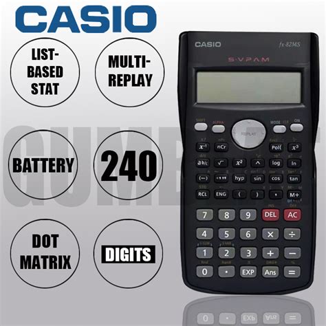 Casio Scientific Calculator Fx 991es Plus Fx 82ms Calculators New 2 Edition 240 Function