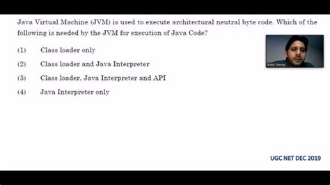 Java Programming Ugc Net Cse Dec 2019 Unsolved Youtube
