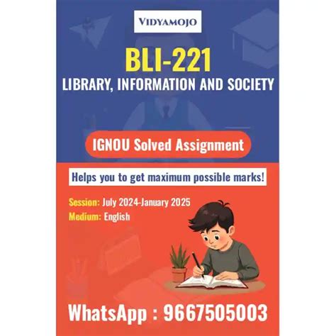 Ignou Bli 221 Solved Assignment 2024 25 English Medium Pdf