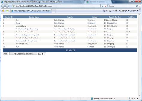 Printing Multi Page GridView With Preview Thiru Technical Blog