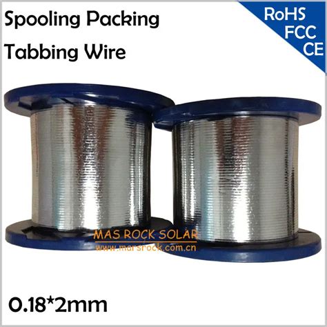0 18 2mm Spooling Packing Solar Tabbing Wire Pv Ribbon Tabbing Wire For